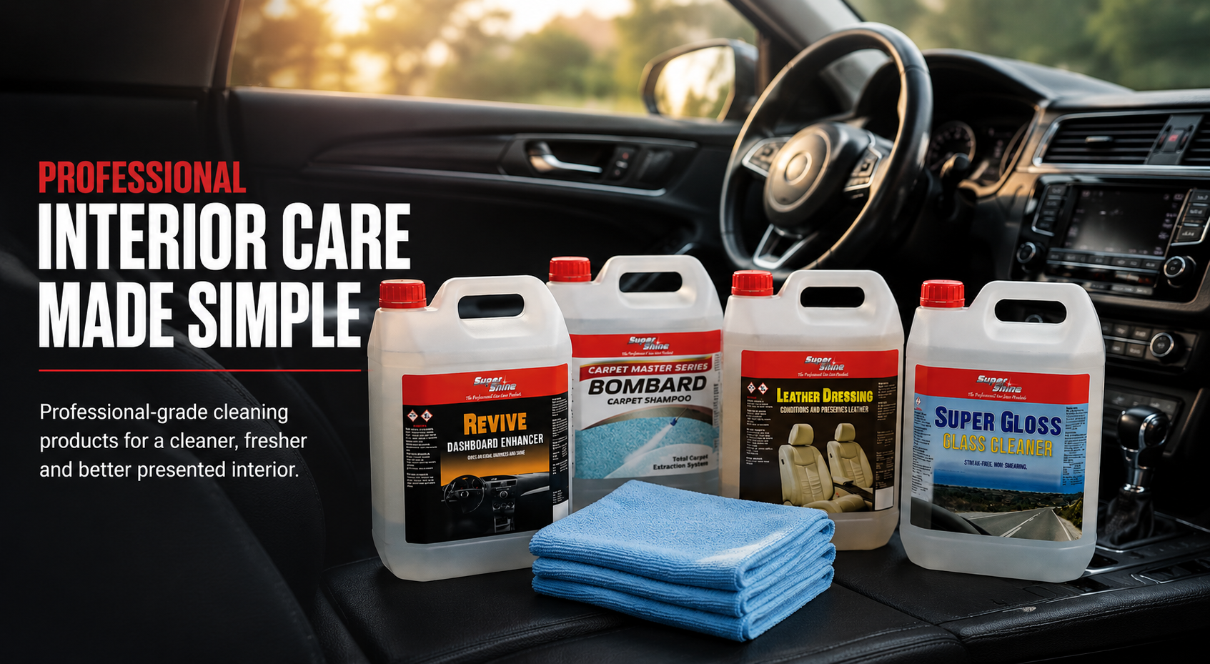 Best Professional Car Interior Cleaning Products - Supershine NZ Car ...